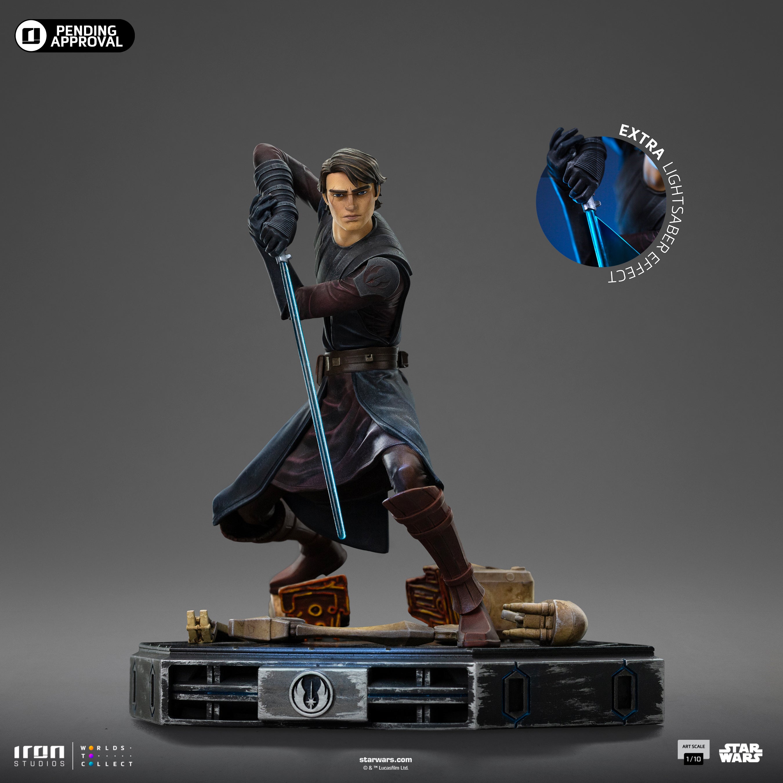 Anakin Skywalker : Clone Wars – Star Wars – Art Scale 1/10 – IRON STUD ...